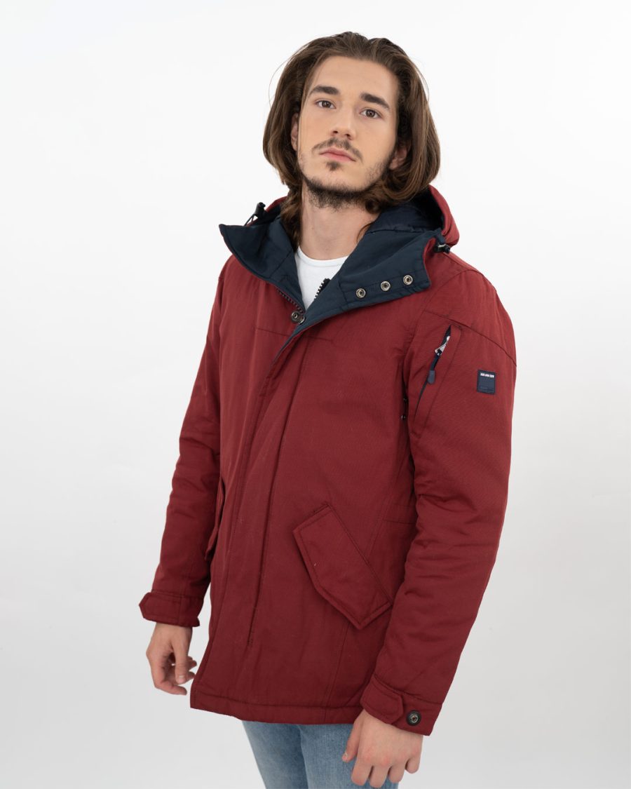 Muška zimska jakna – Sportska i Casual – BM 00741 – Bordo