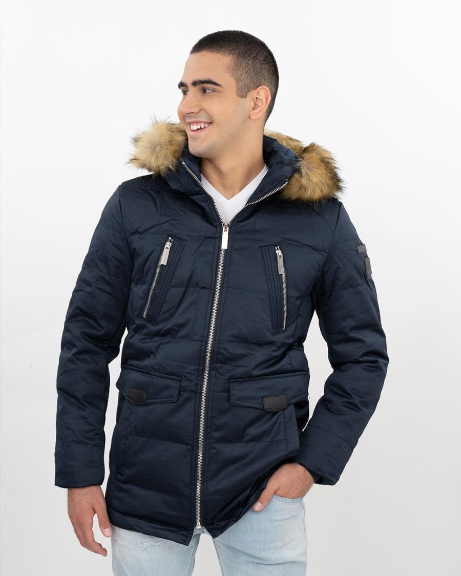 Muška zimska jakna – Sportska i Casual – BY 3355 – Teget