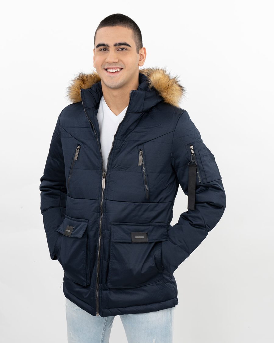 Muška zimska jakna – Sportska i Casual – BY 3356 – Teget