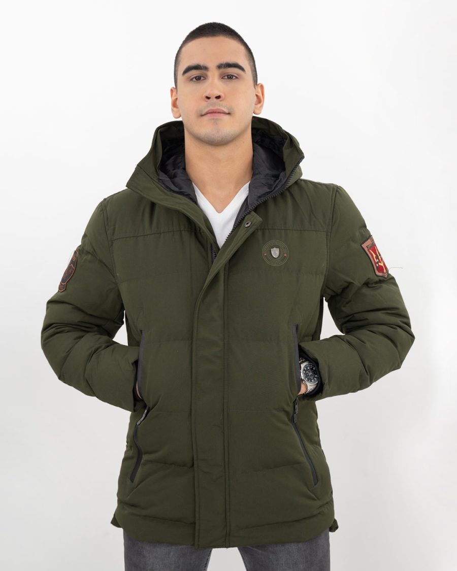 Muška zimska jakna – Sportska i Casual – Invento Dilan – Zelena