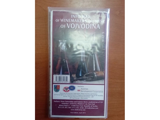 Info karta vinara i vina Vojvodine