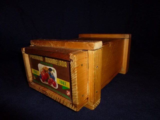 Kutija drvena Podravka 1987