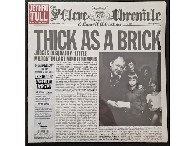 Jethro Tull - Thick As A Brick (NOVO)