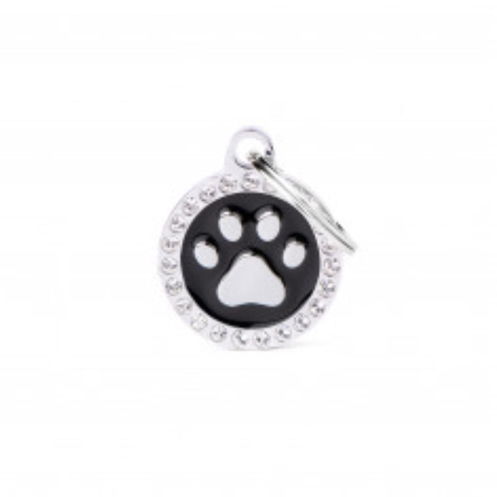 SMALL BLACK CIRCLE PAW GLAM