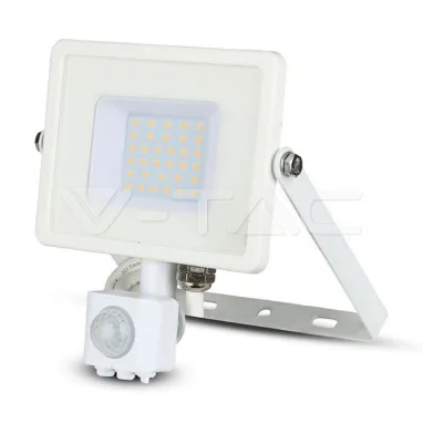 LED reflektor sa senzorom 30W 6400K IP65 Samsung belo telo V-TAC