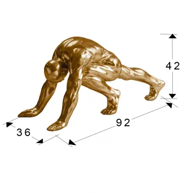 Dekorativna figura Asana zlatna SCHULLER
