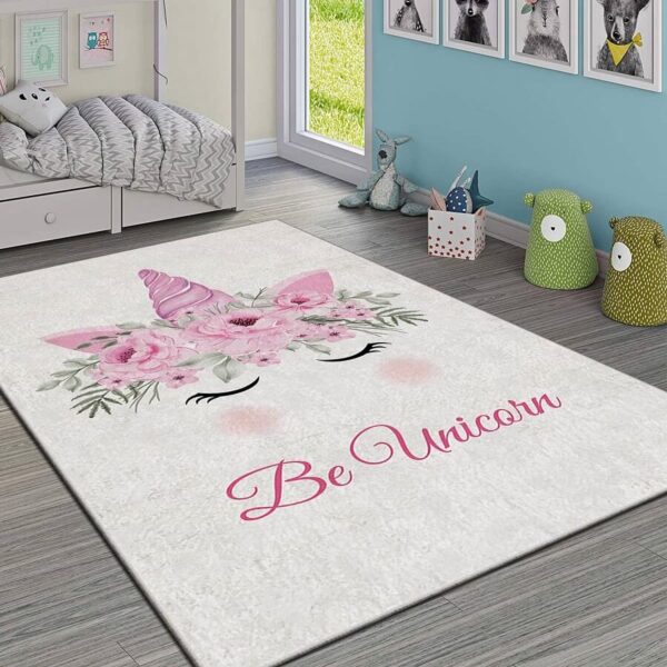 Tepih za decu sa gumenom podlogom 120x180cm – Be Unicorn, TG-008