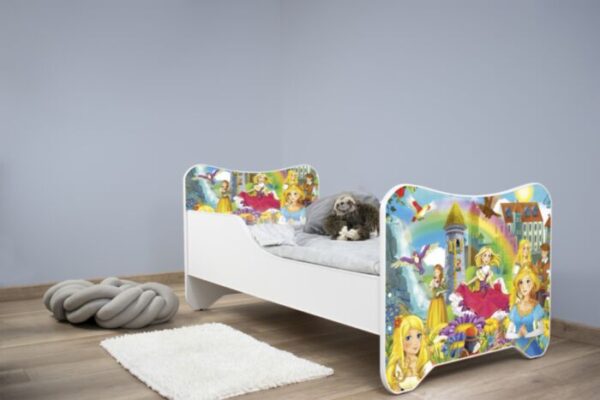 Dečiji krevet 140x70cm sa dušekom HAPPY KITTY – PRINCESS, 7543
