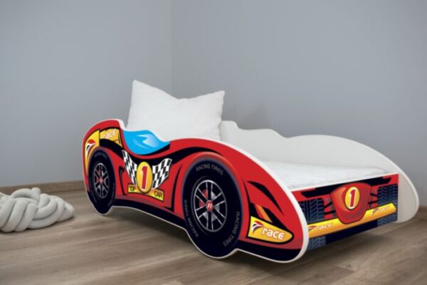 Dečiji krevet sa dušekom 140x70cm (Formula 1) TOP CAR, 7558