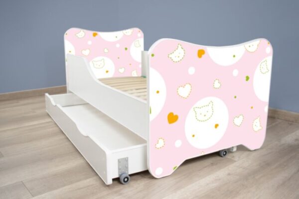 Krevet za decu sa dušekom i fiokom 160x80cm HAPPY KITTY – KITTY, 7530