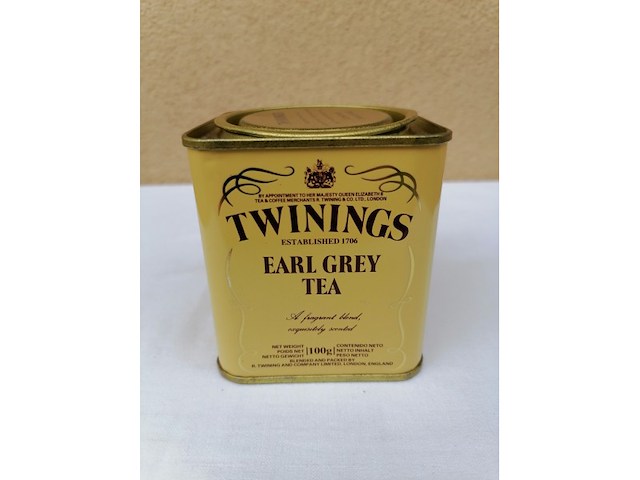 Prazna limena kutija - Twinings - Earl Grey Tea - 1998.