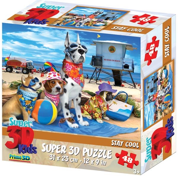 Prime 3D Super 3D puzzle Stay Cool 48 delova 31x23cm 70825