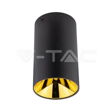 Nadgradna rozetna okrugla crno-zlatna V-TAC
