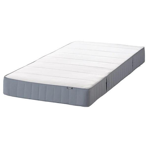 Dušek s oprugama, tvrdo,/svetloplava, 90x200 cm