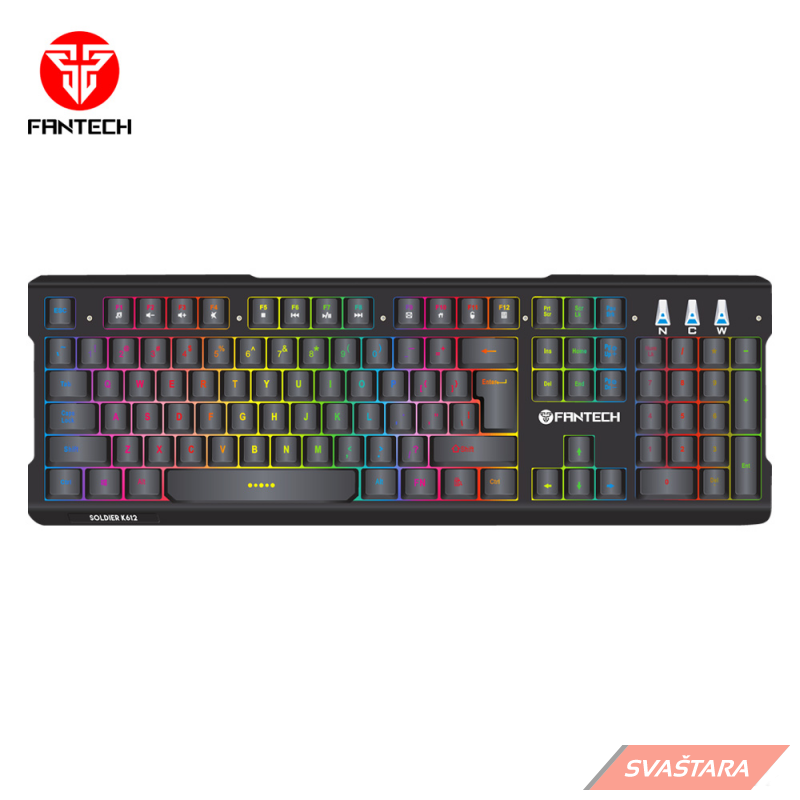 Tastatura Gaming Fantech K612 Soldier crna