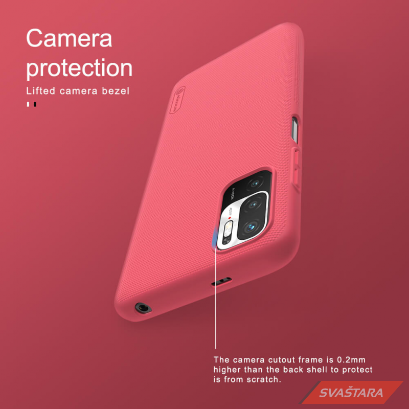 Nillkin Scrub za Xiaomi Redmi Note 10 5G crvena