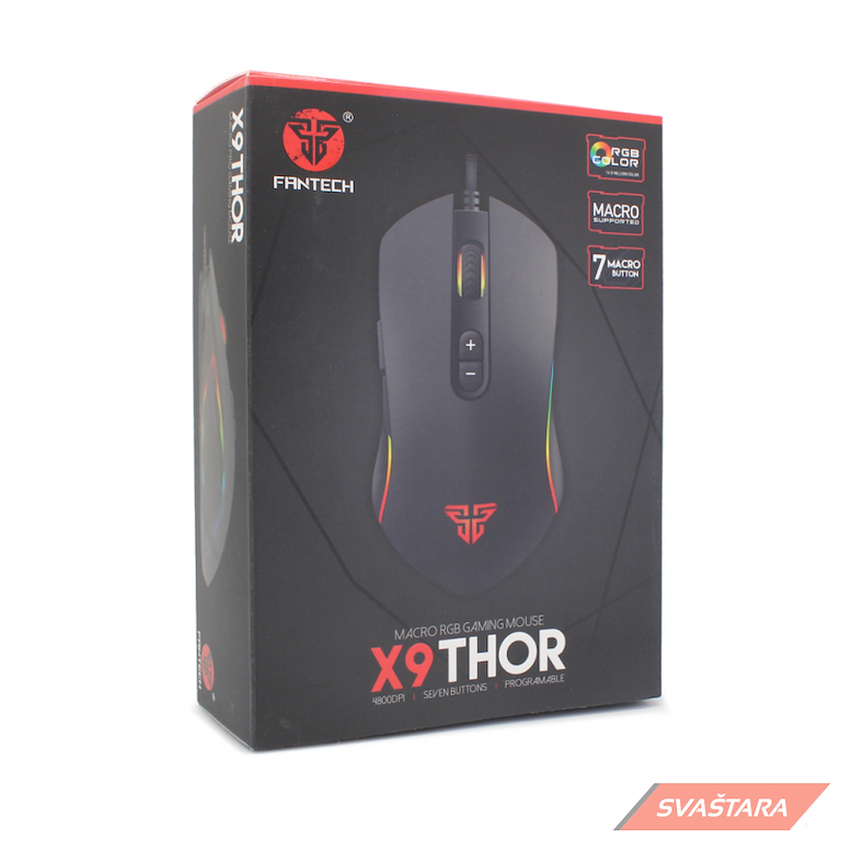 Mis Gaming Fantech X9 Thor crni