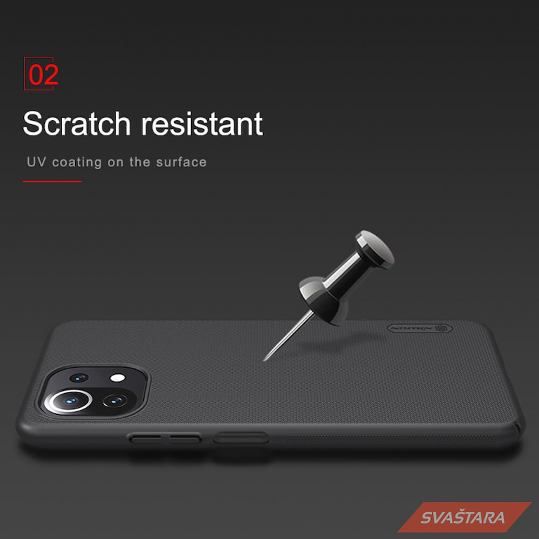 Futrola Nillkin Scrub za Xiaomi Mi 11 Lite crna