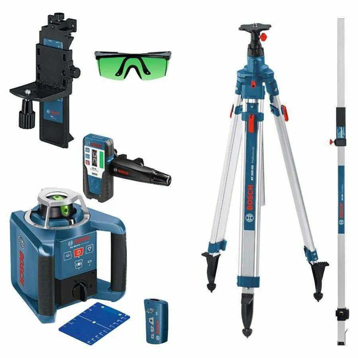 Bosch GRL 300 HVG + BT 300 HD + GR 240 rotacioni laser zelene linije (061599404B)