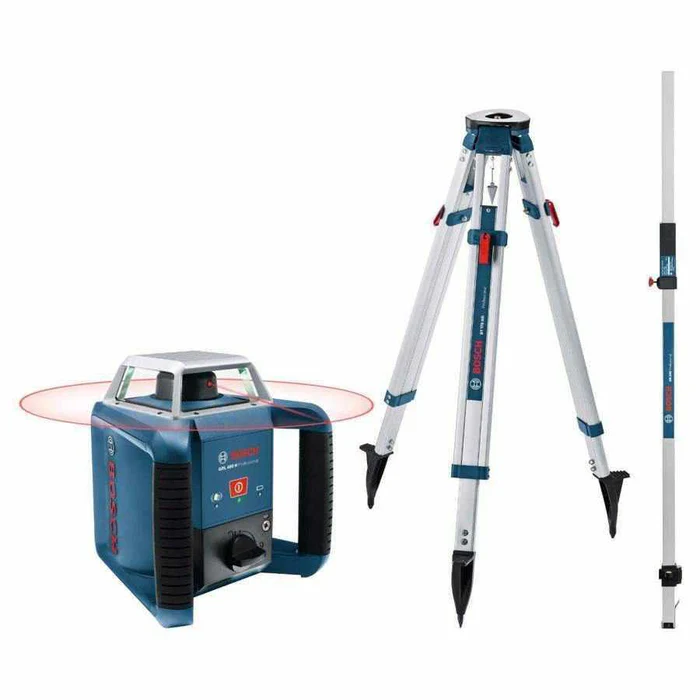 Bosch GRL 400 H rotacioni laser + LR 1 prijemnik + BT 170 HD stativ + GR 240 merna letva (061599403U)