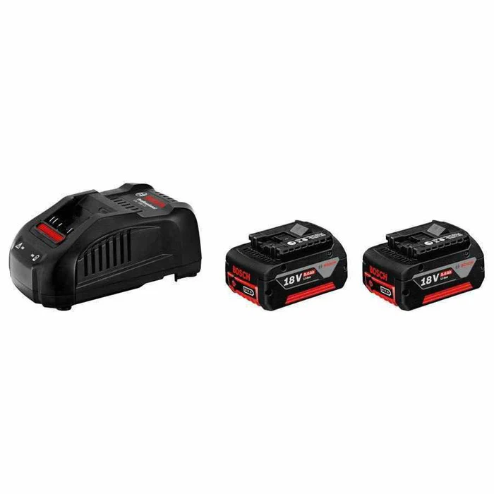 Bosch početni set 2 x akumulator GBA 18V 5,0 Ah + punjač GAL 1880 CV (1600A00B8J)