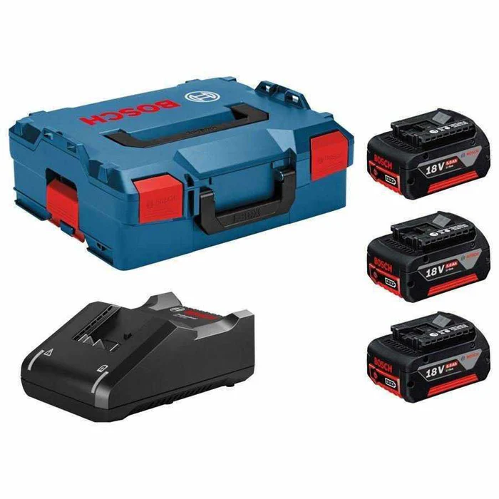 Bosch početni set 3 x akumulator GBA 18V 5,0 Ah + punjač GAL 18V-40 L-Boxx (0615990L3T)