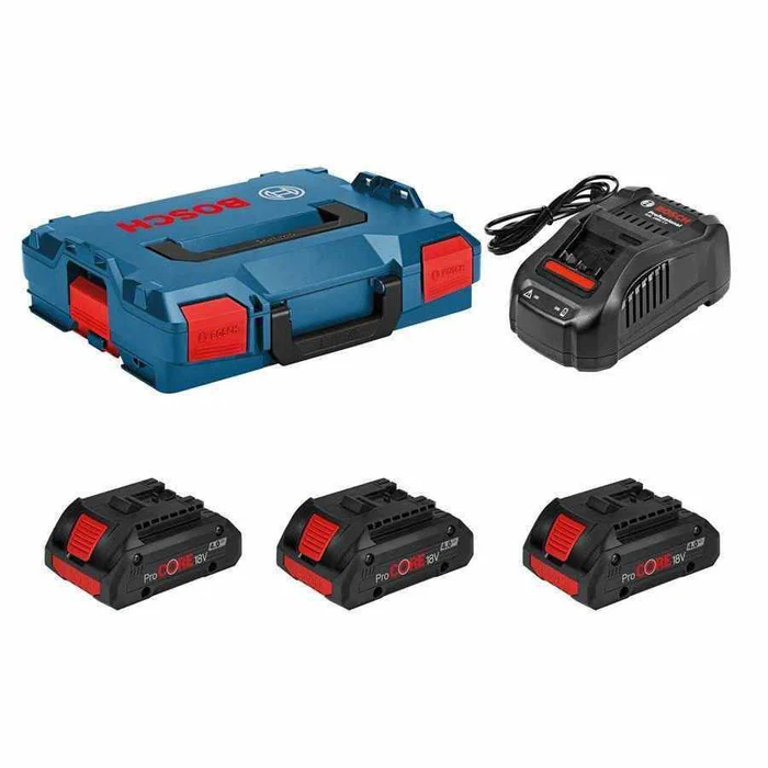 Starter set 3 x 18V ProCORE 4,0Ah + GAL 1880 CV + L-Boxx 102 Bosch (0615990L1R)