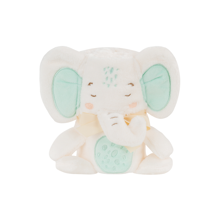 Kikka Boo Bebi ćebence sa 3D vezom u obliku igračke 75x100cm Elephant Time KKB50112
