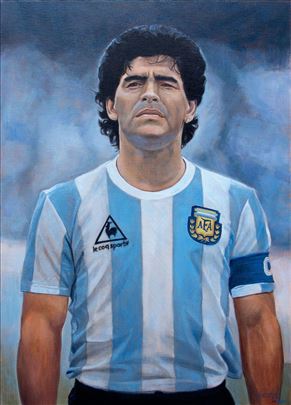 Diego Armando Maradona - Ulje 70x50cm - Topalski
