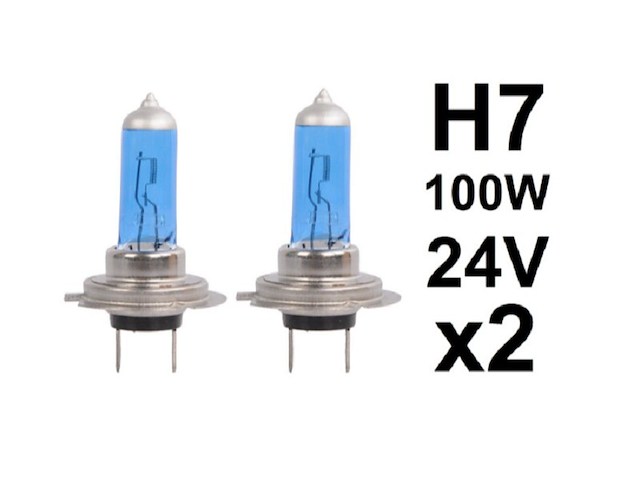 Xenon H7 sijalica - PLAVA! - 24V - 2 komada