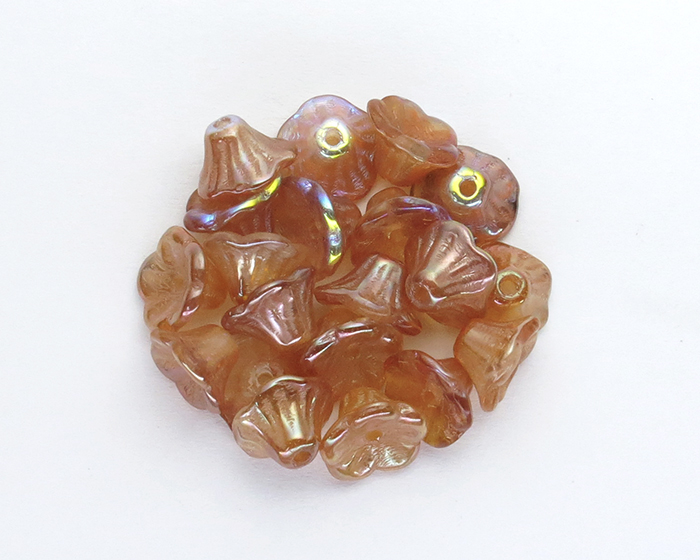 Cvetne Kapice 7x5mm 00030/98535 Crystal Orange Rainbow (20kom)