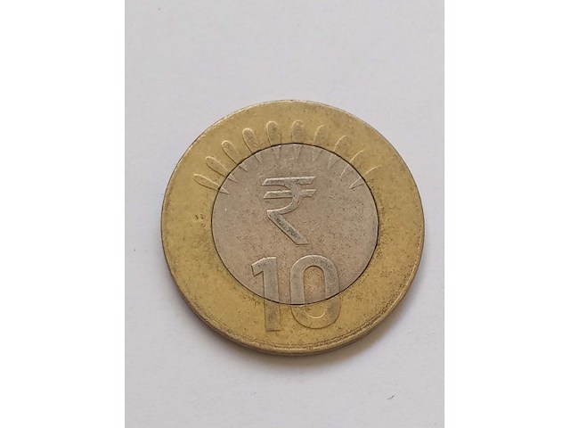10 Rupees 2015.g - Indija - Bimetal -