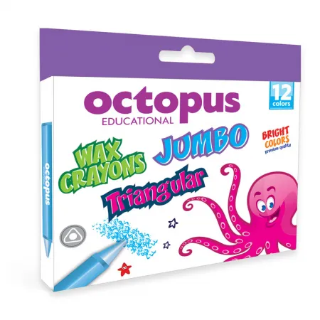 Voštane boje 12/1 triangular Jumbo Octopus
