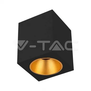 Nadgradna rozetna crno zlatna kvadratna V-TAC