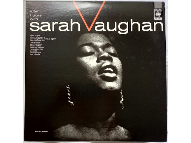 SARAH  VAUGHAN  -  AFTER  HOURS (Japan Press)