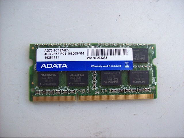 4Gb ddr3 ADATA 1333Mhz(10600)