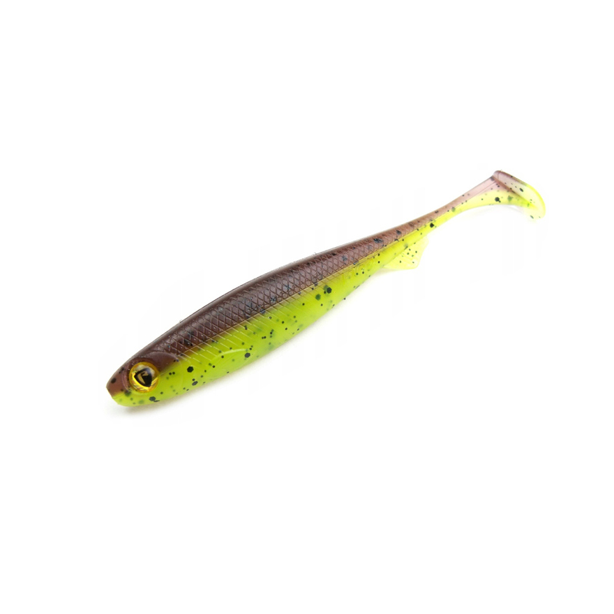 FOX RAGE SLICK SHAD 11CM GREEN PUMPKIN