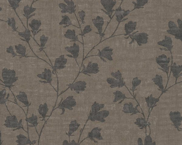 PRIVATE WALLS WALLPAPER «COTTAGE, FLORAL, BLACK, BROWN» 387472