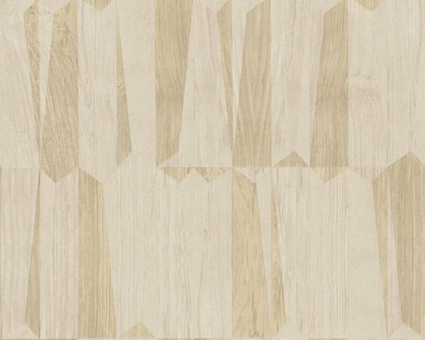 PRIVATE WALLS WALLPAPER «WOOD, BEIGE, CREAM, GREY» 387432