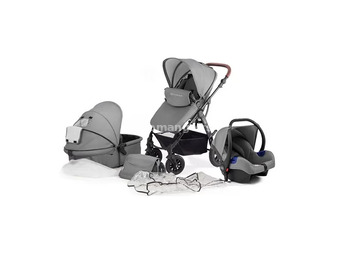 Kinderkraft kolica MOOV 3u1 grey