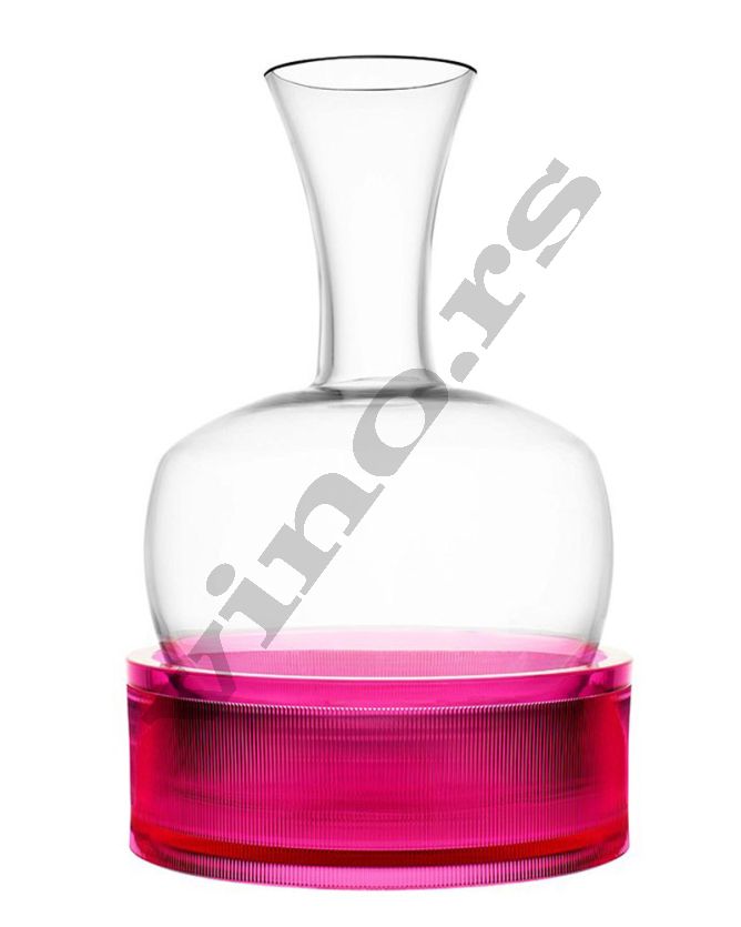 Dekanter Set Alavin 1700 cc + Stopper + Base Magenta