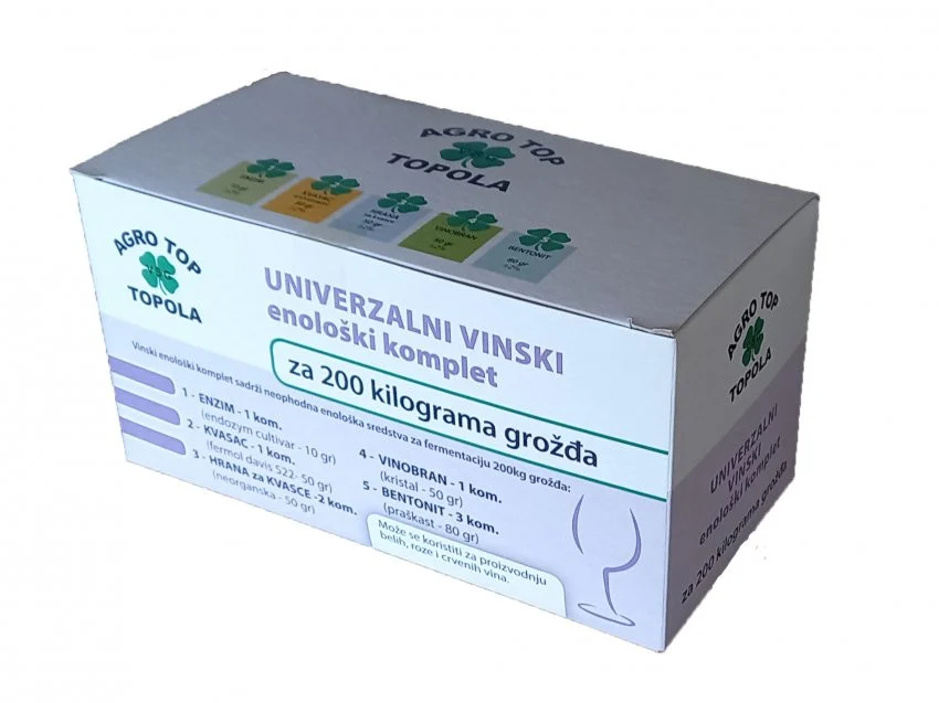 Univerzalni komplet za proizvodnju vina za 200kg voća AT