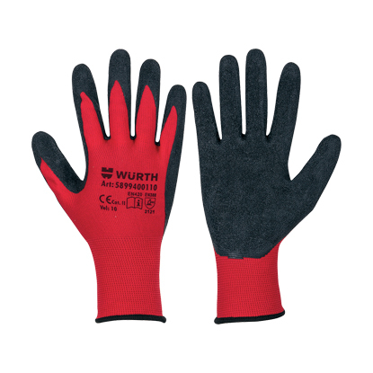 Wurth Rukavice Red Latex Grip, 0899408208