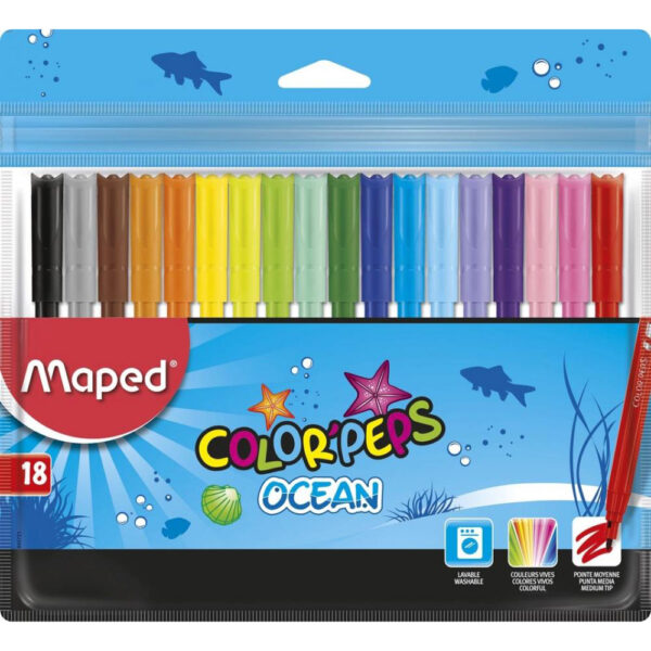 Flomasteri 1/18 Color Peps Ocean, Maped
