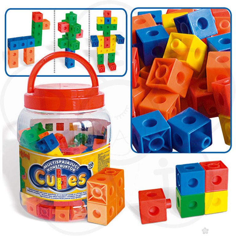 Multispajajući konstruktor-CUBES-u tegli