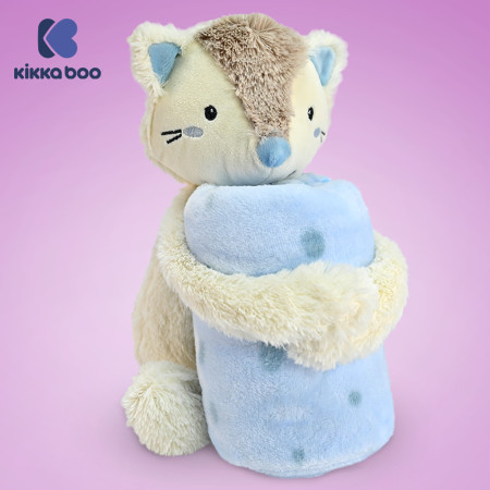KikkaBoo bebi ćebence sa plišanom igračkom 70x100 Little Fox ( KKB50114 )
