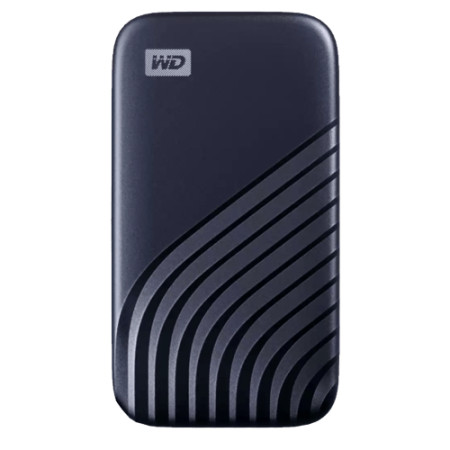 WD 1TB my passport SSD - portable SSD, up to 1050MB/s Read and 1000MB/s write speeds, USB 3.2 Gen 2 - midnight blue