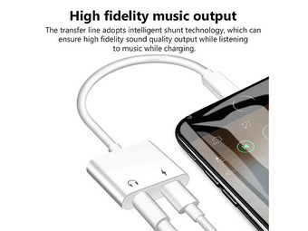 Audio 2 u 1 adapter za iPhone za slušalice i kabl za punjenje