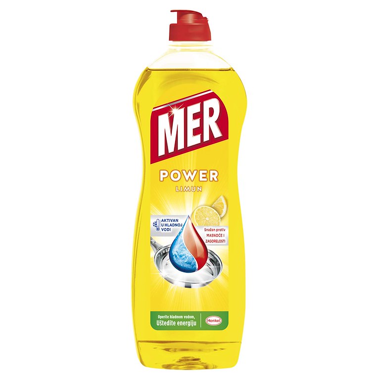 Mer power deterdžent za sudove limun 750ml