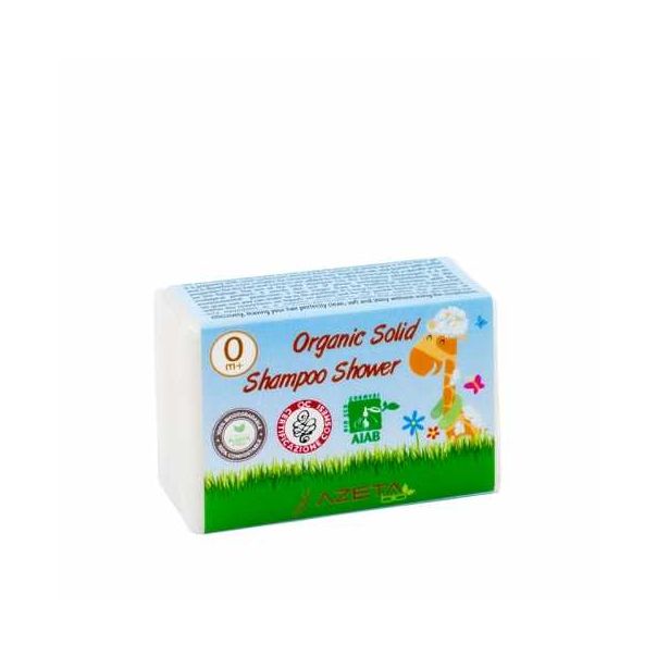 AzetaBio Organski šampon za kosu - sapun u čvrstom stanju, 50 gr (do 80 pranja) 0+meseci